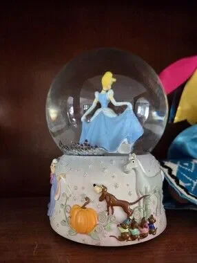 Accents | Vintage Disney Musical Cinderella Snow Globe With Blue Dress ...